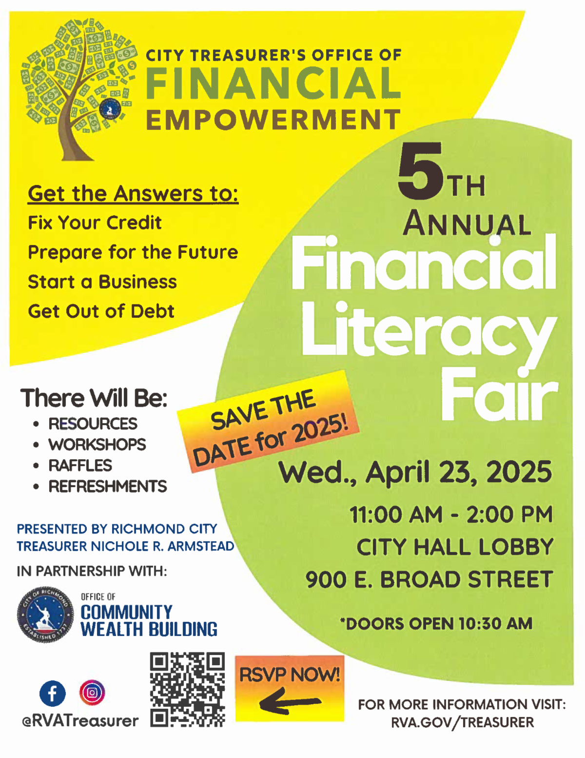 RSVP for the 5th Annual Financial Literacy Fair