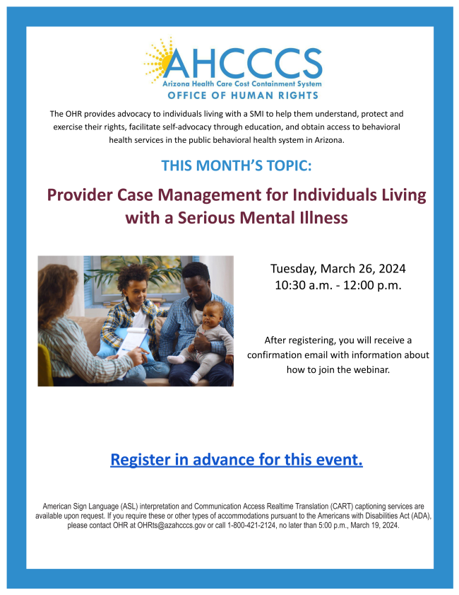 AHCCCS OIFA - Friday Newsletter