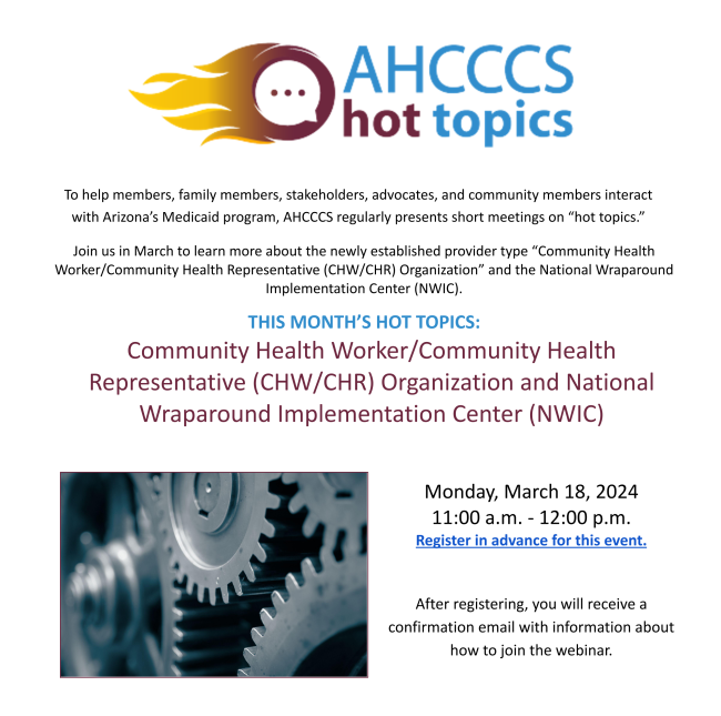AHCCCS OIFA - Friday Newsletter