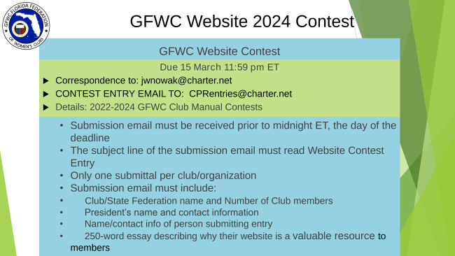 GFWC Florida Clubwoman Newsletter