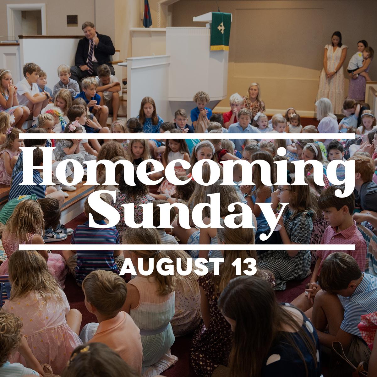 Youth group and drama workshop this Sunday, July 23; Homecoming Sunday ...