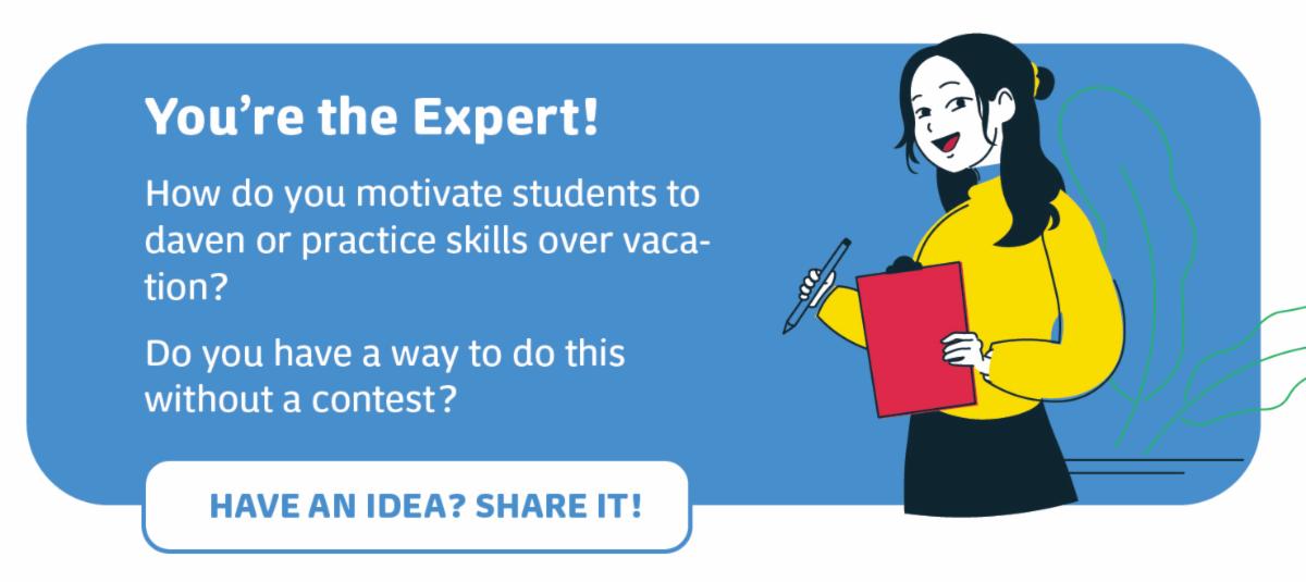 Pesach starts TOMORROW in your classroom