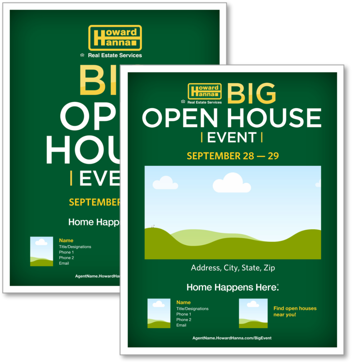 Big Open House Event Marketing Materials