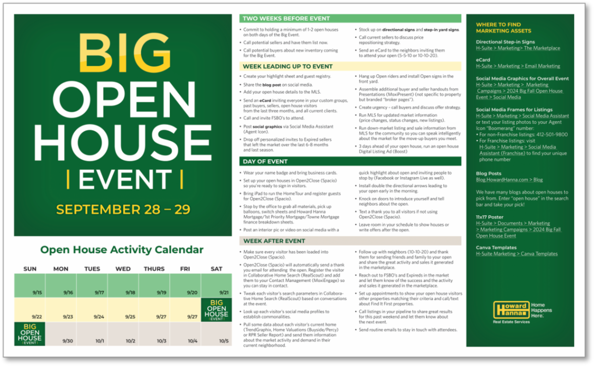 Big Open House Event Marketing Materials