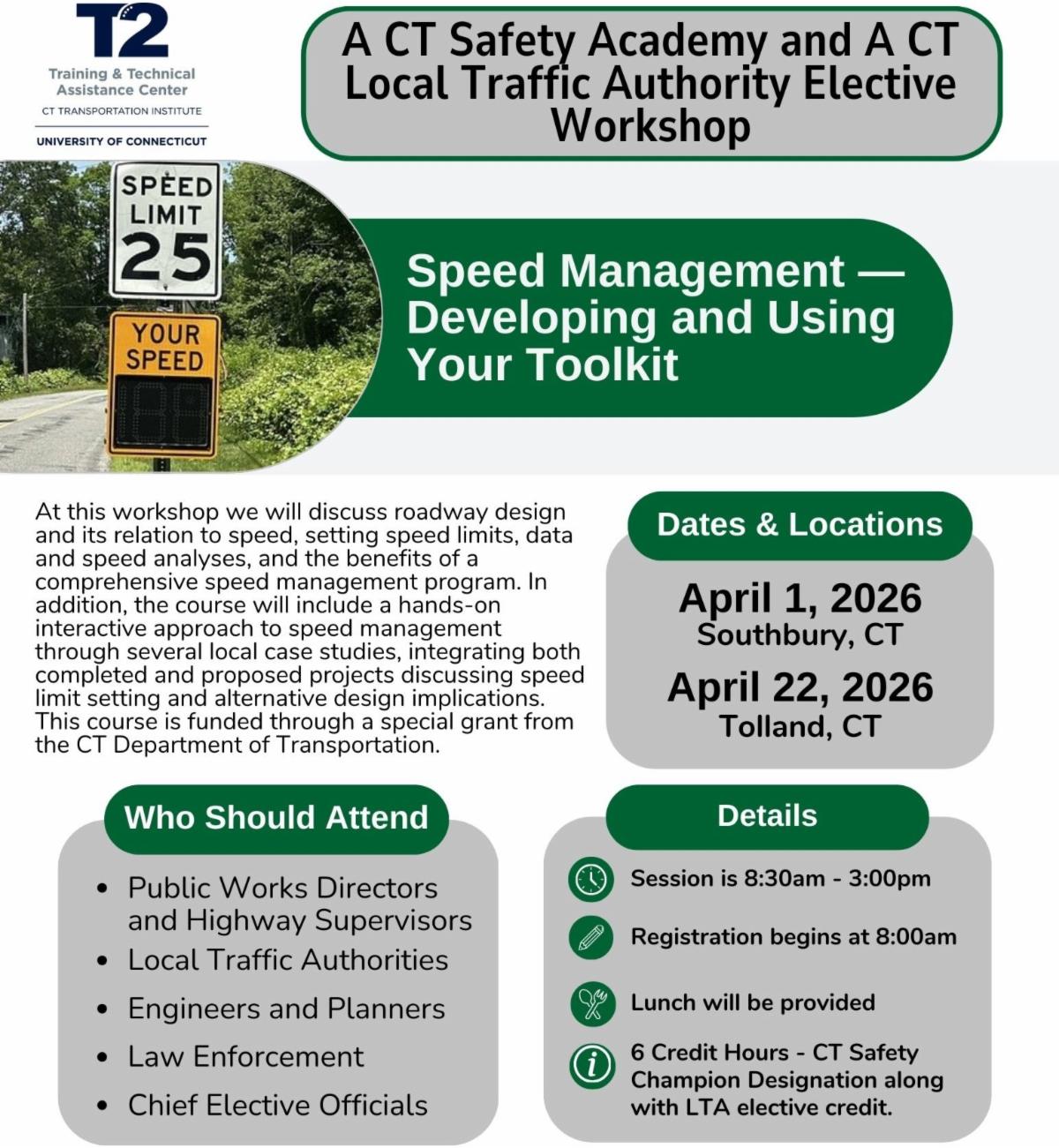 T2 TRAINING OPPORTUNITY: Speed Management — Developing and Using Your ...