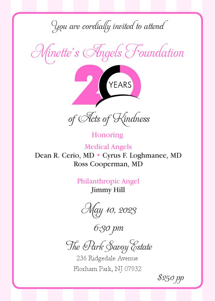 Minette's Angels 20th Anniversary