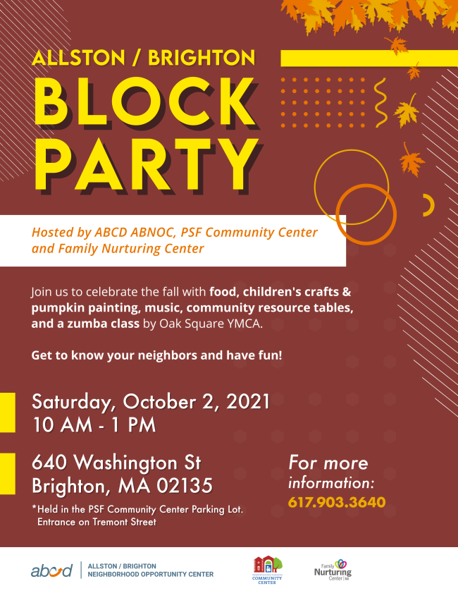 Allston Brighton Block Party TOMORROW: Activities for Children, Music ...