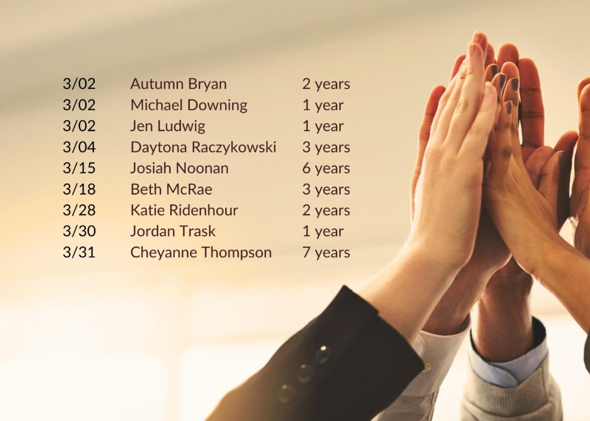 March Employee Newsletter