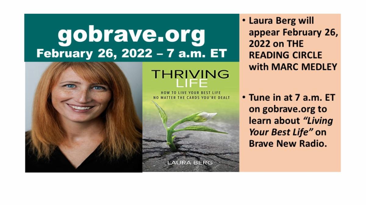 Author Laura Berg will Appear on THE READING CIRCLE with MARC MEDLEY ...