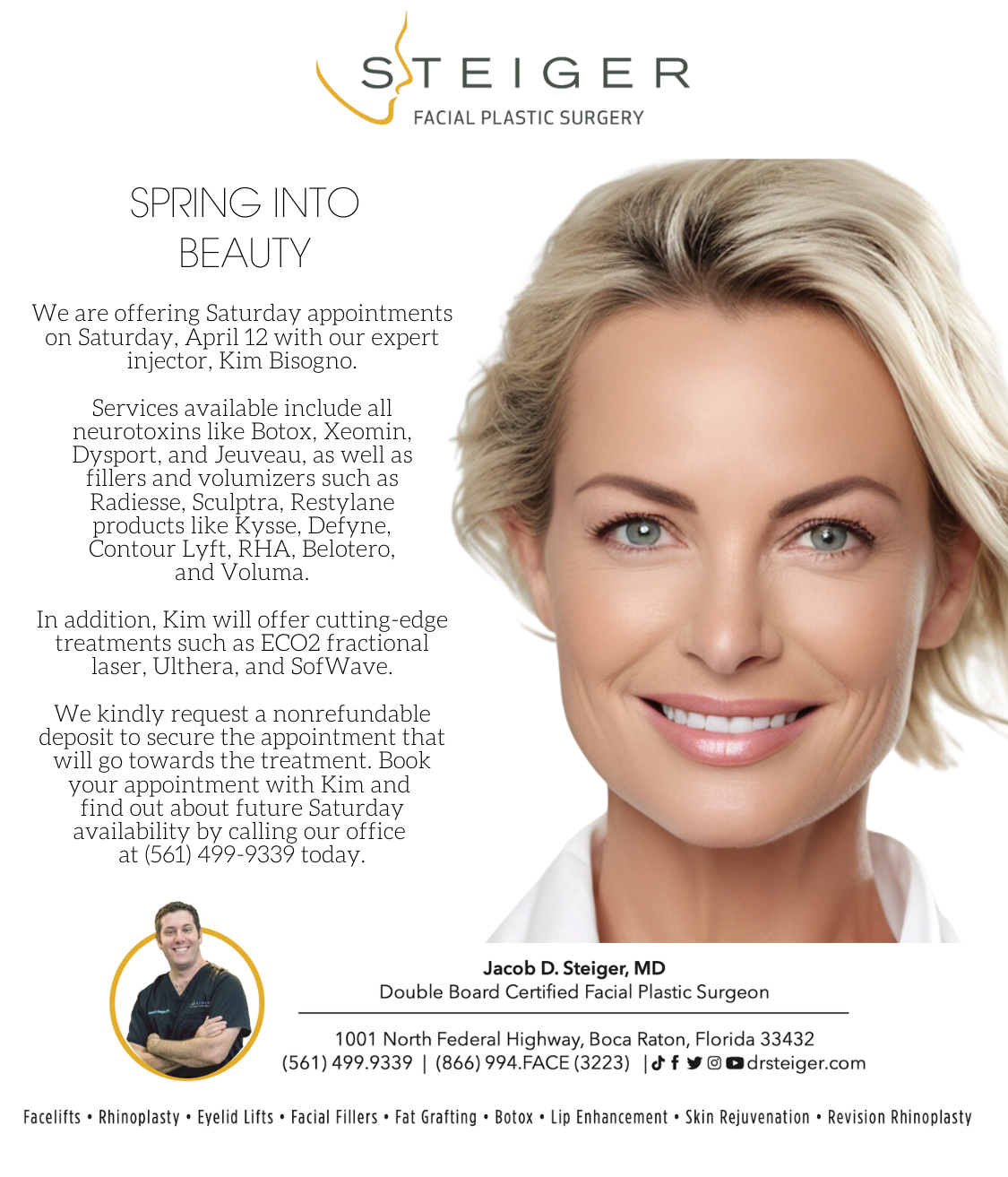 No Fooling—Look Your Best with April Saturday Injections!