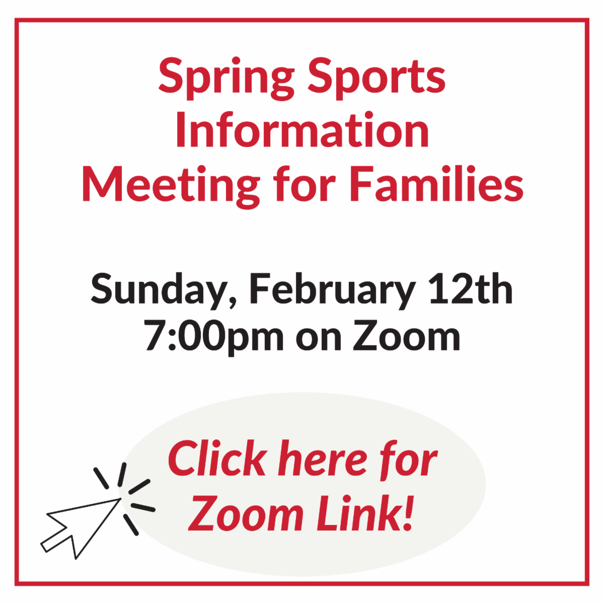 Upper School Spring Sports Registration