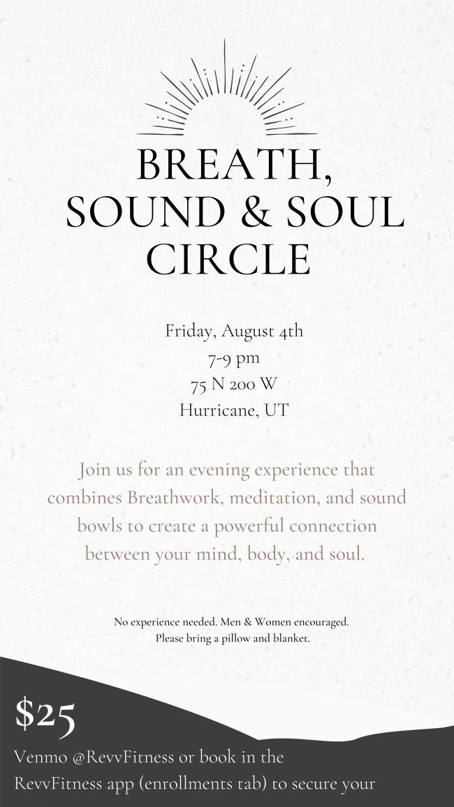 Breath, Sound & Soul Circle😍