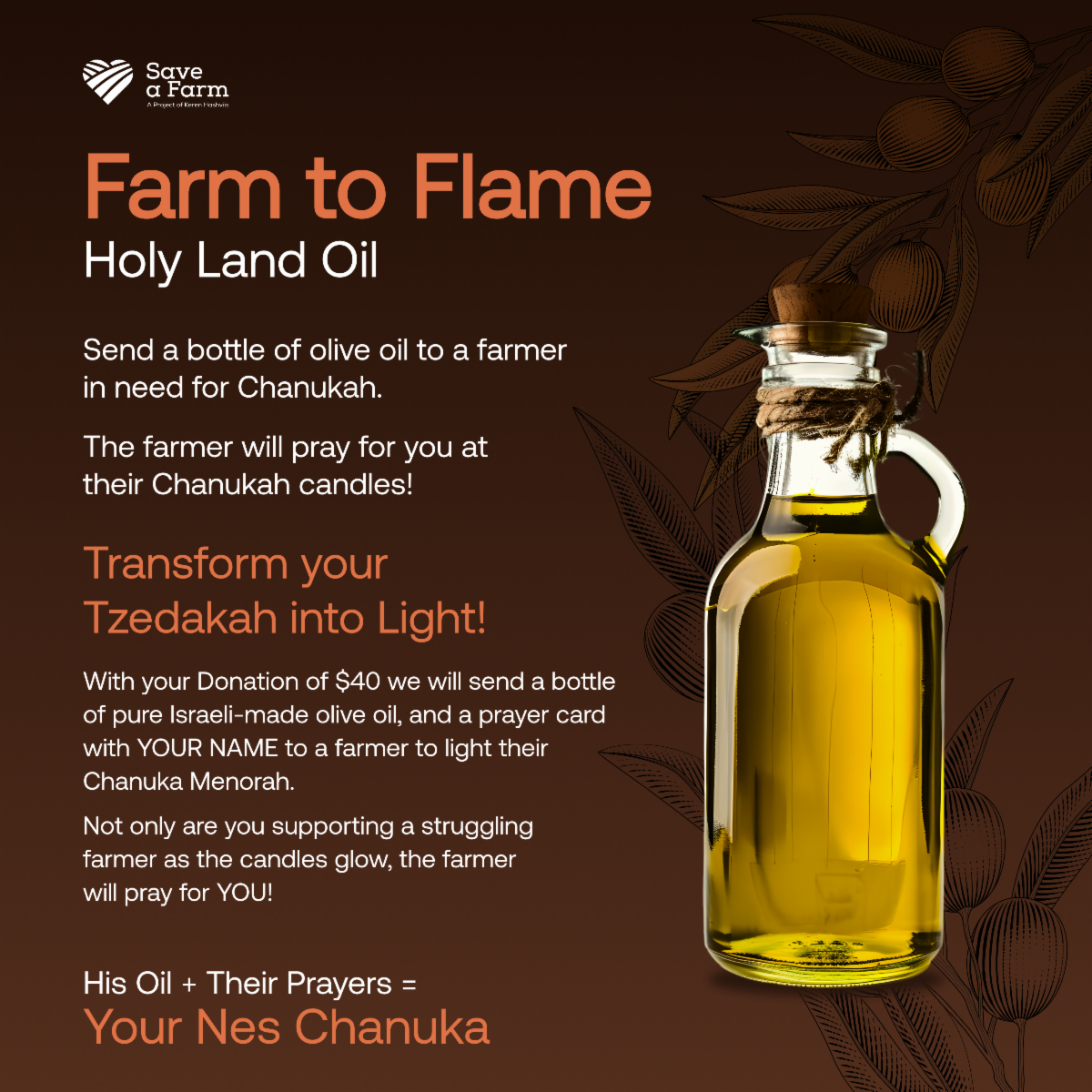 Farm to Flame: Oil for Chanukah