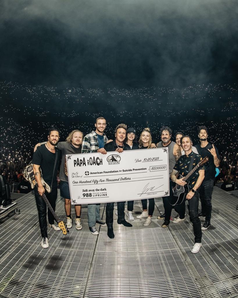 Papa Roach Donates $150k to American Foundation for Suicide Prevention