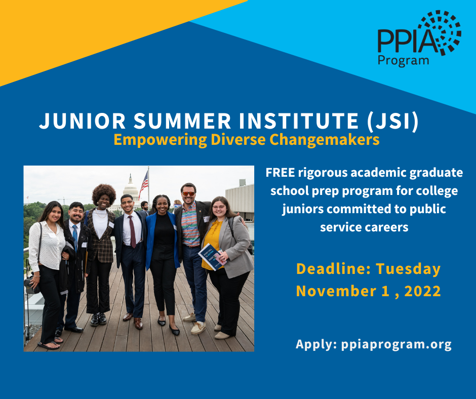 PPIA News: 2023 JSI application now open, Upcoming PPIA Events, and More!