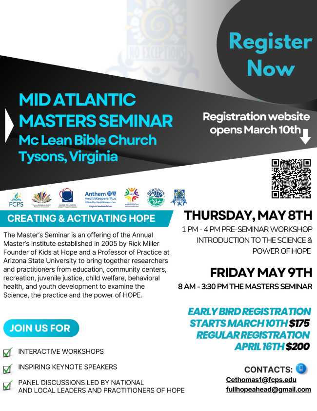 The MASTERS Seminar - Creating and Activating HOPE