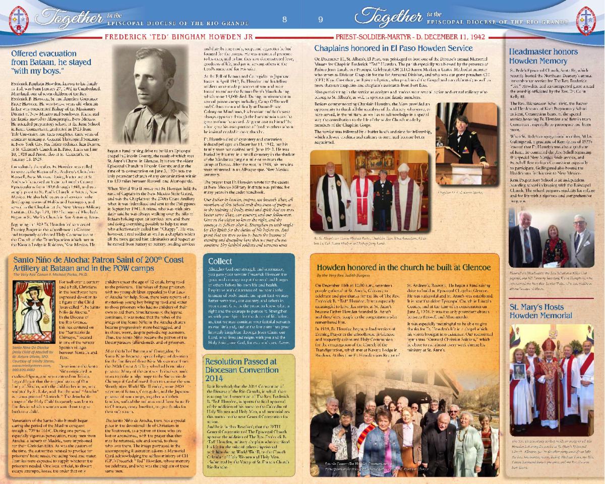 Celebrating our Veterans: Chaplain Ted Howden: Priest+Soldier+Martyr