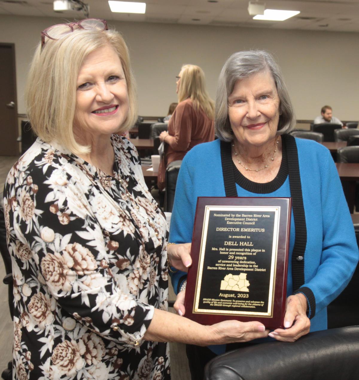 Dell Hall named BRADD Director Emeritus