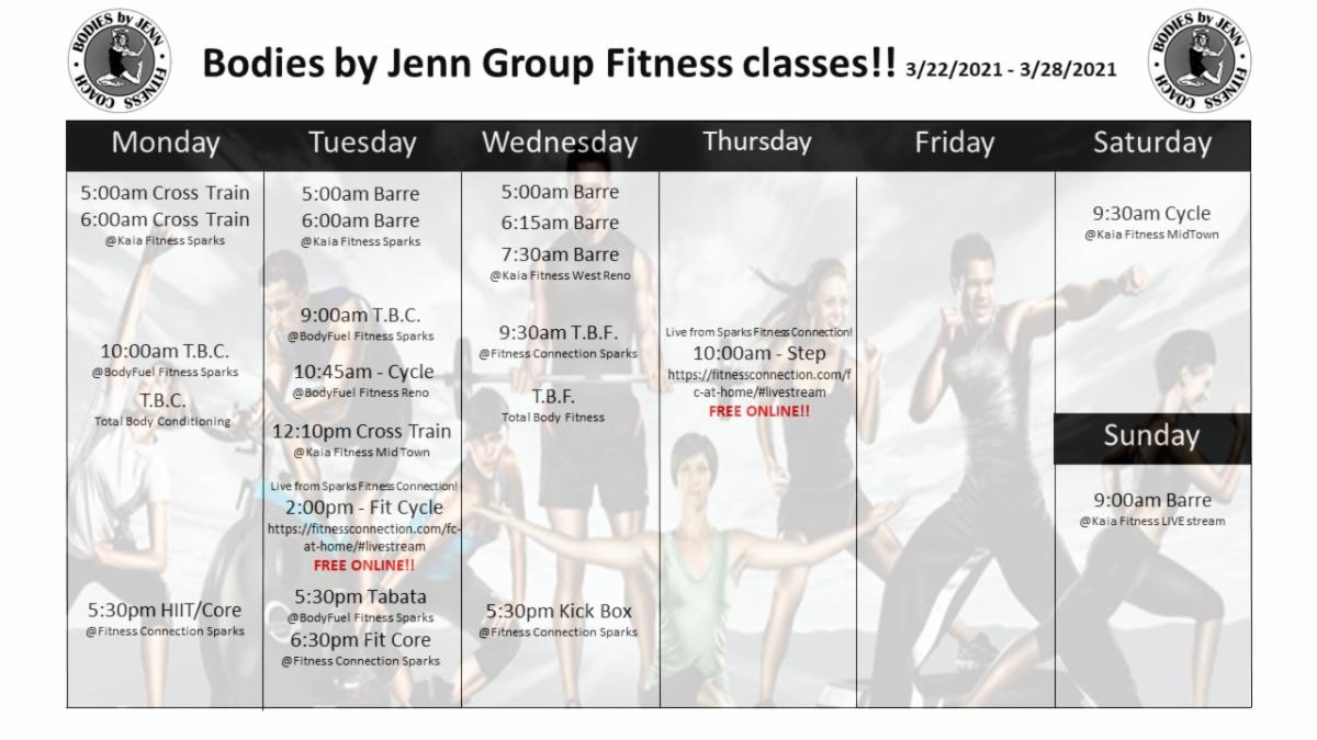 Three Cycle classes this week!!