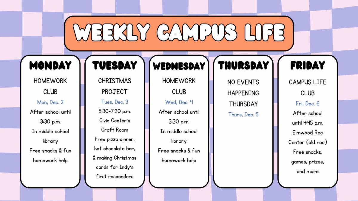 Campus Life Weekly Update