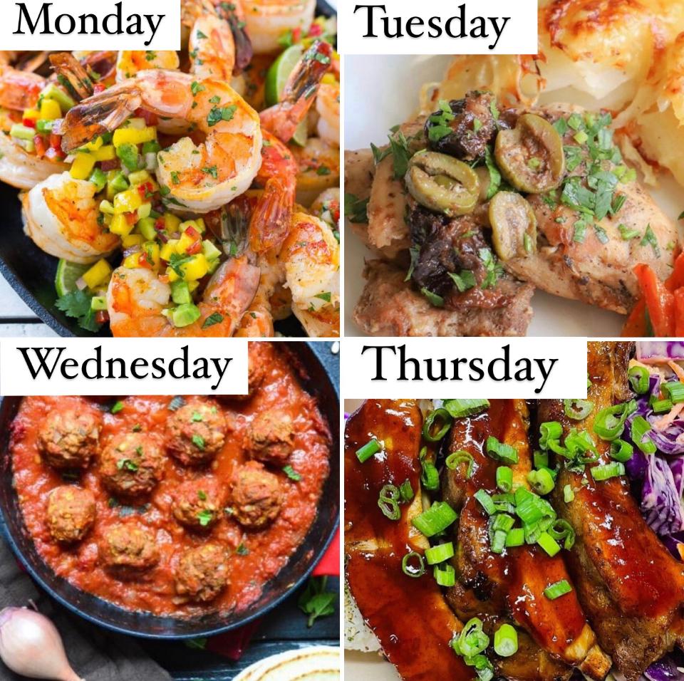 Prawn Fajitas, Chicken Marbella, Greek Turkey Meatballs, Korean Baby ...