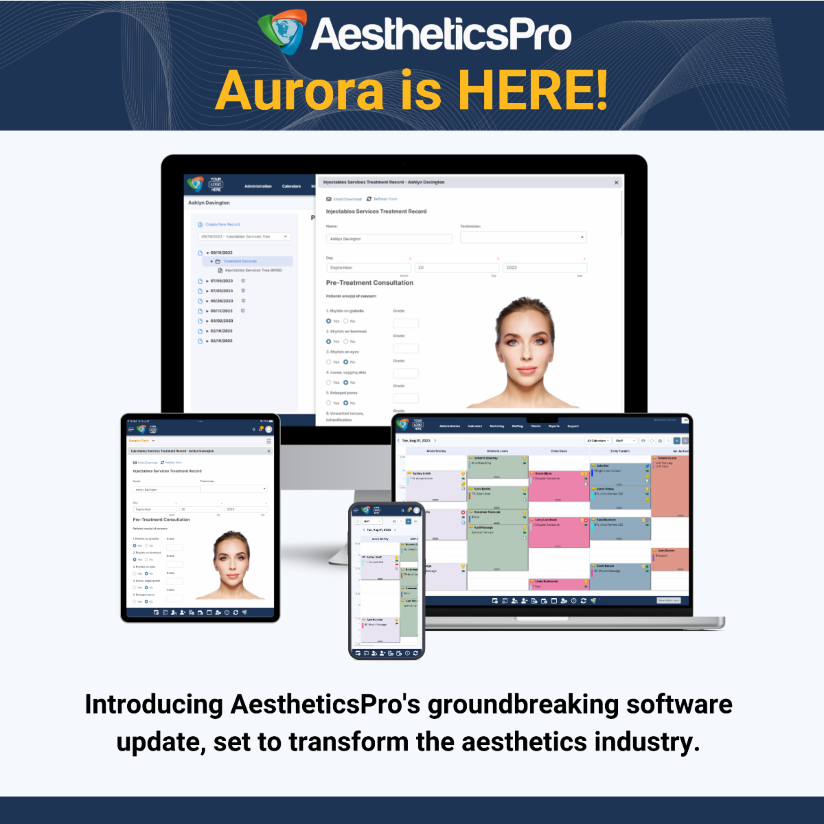 Aurora - the revolutionary aesthetic software - is NOW LIVE! 🙌