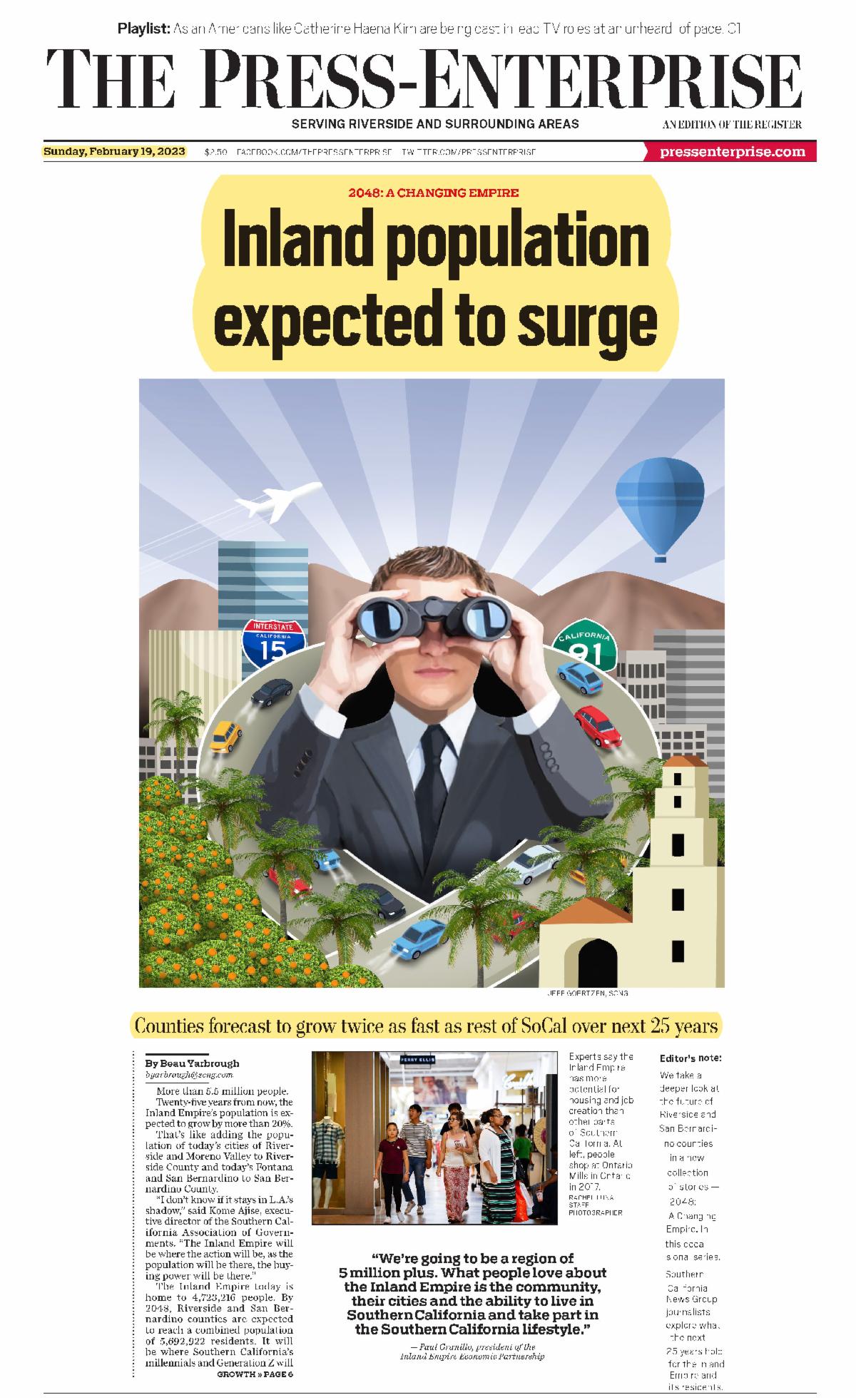 DEMOGRAPHY IS DESTINY: Inland Empire region to grow twice as fast as ...