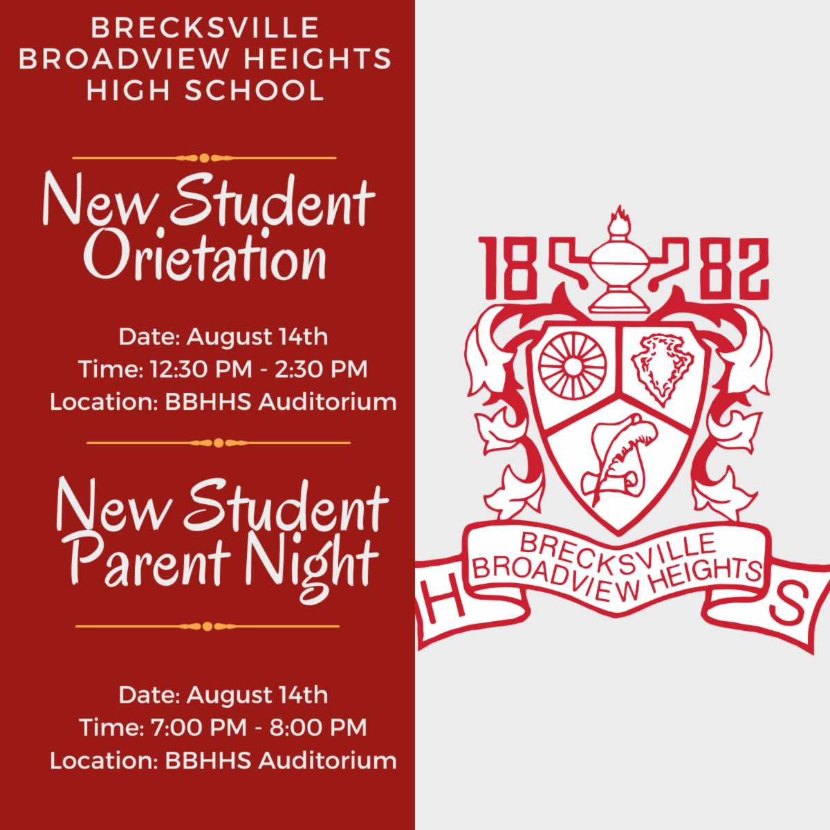 Back to School 24-25 HS News and Notes