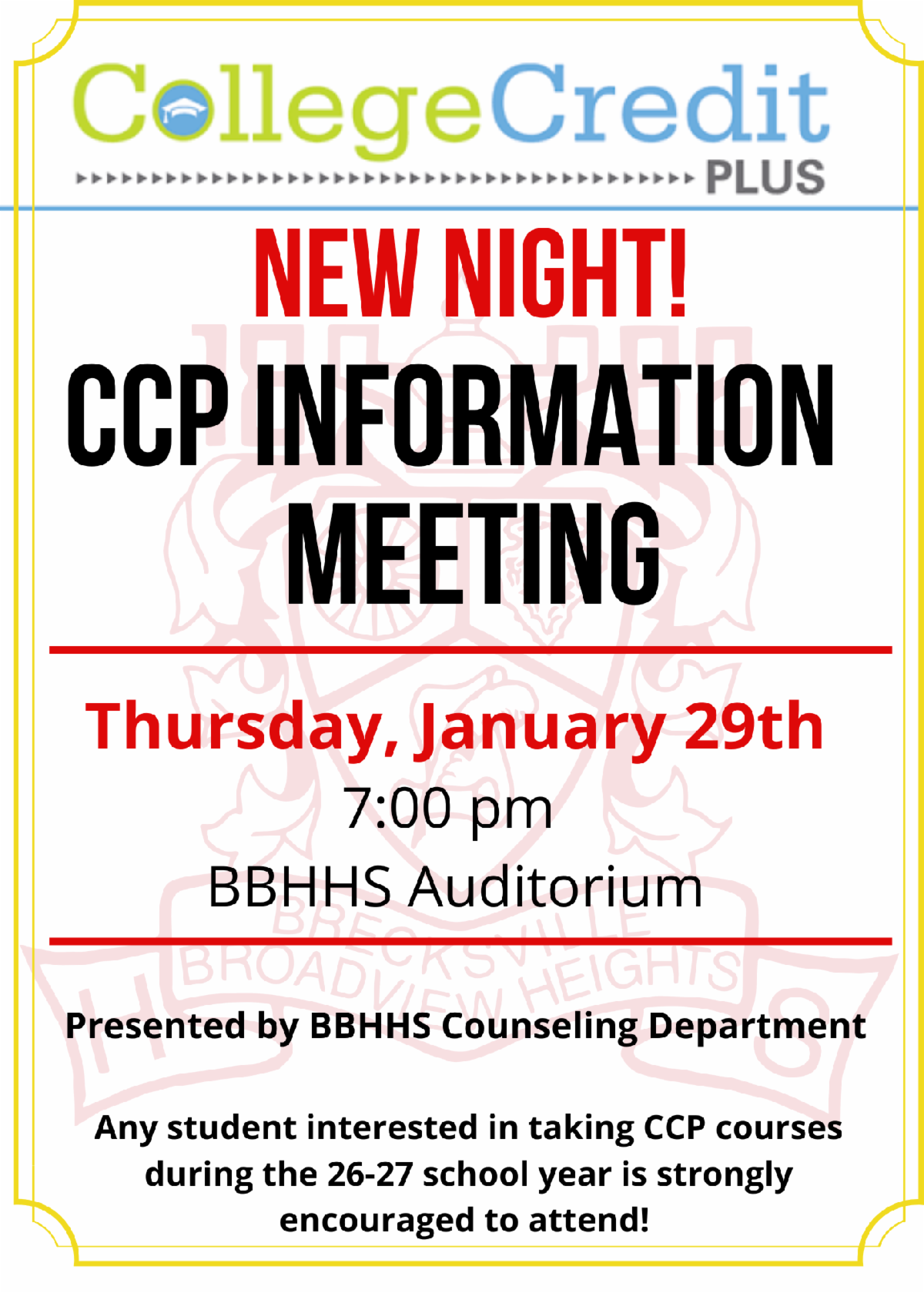 Academic Planning Night Class of 2030