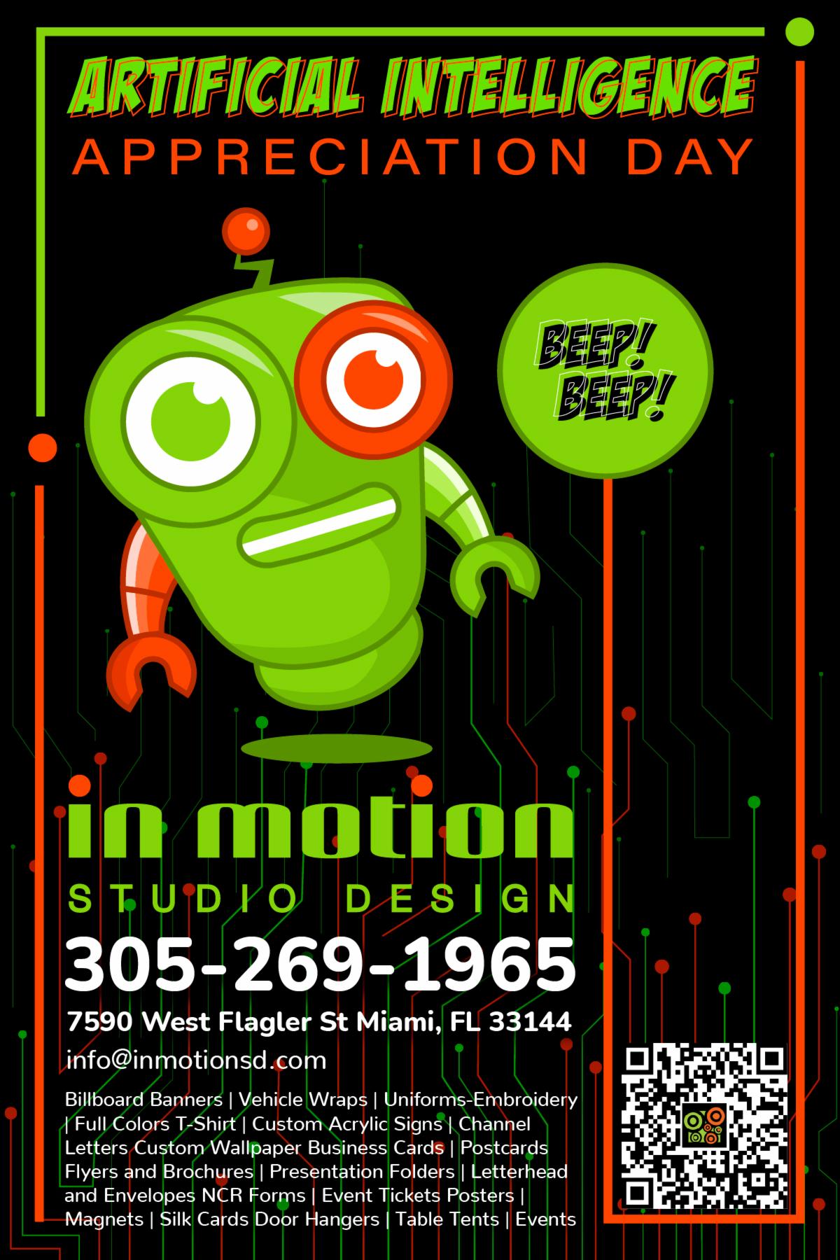 HAPPY ARTIFICIAL INTELLIGENCE DAY from In Motion