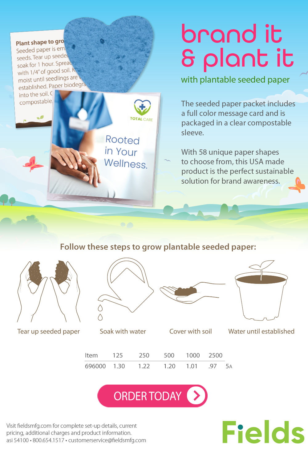 Plantable Seeded Paper that Grows