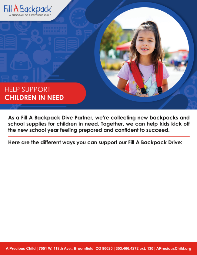 2022 Fill A Backpack Corporate Challenge Kit