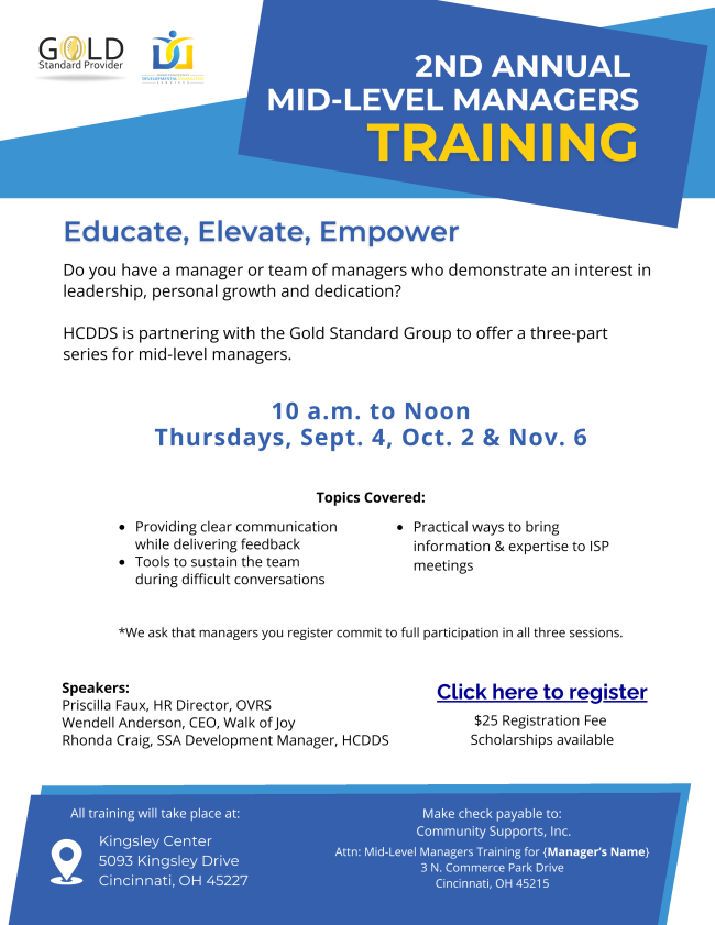 Email from Hamilton County Developmental Disabilities Services