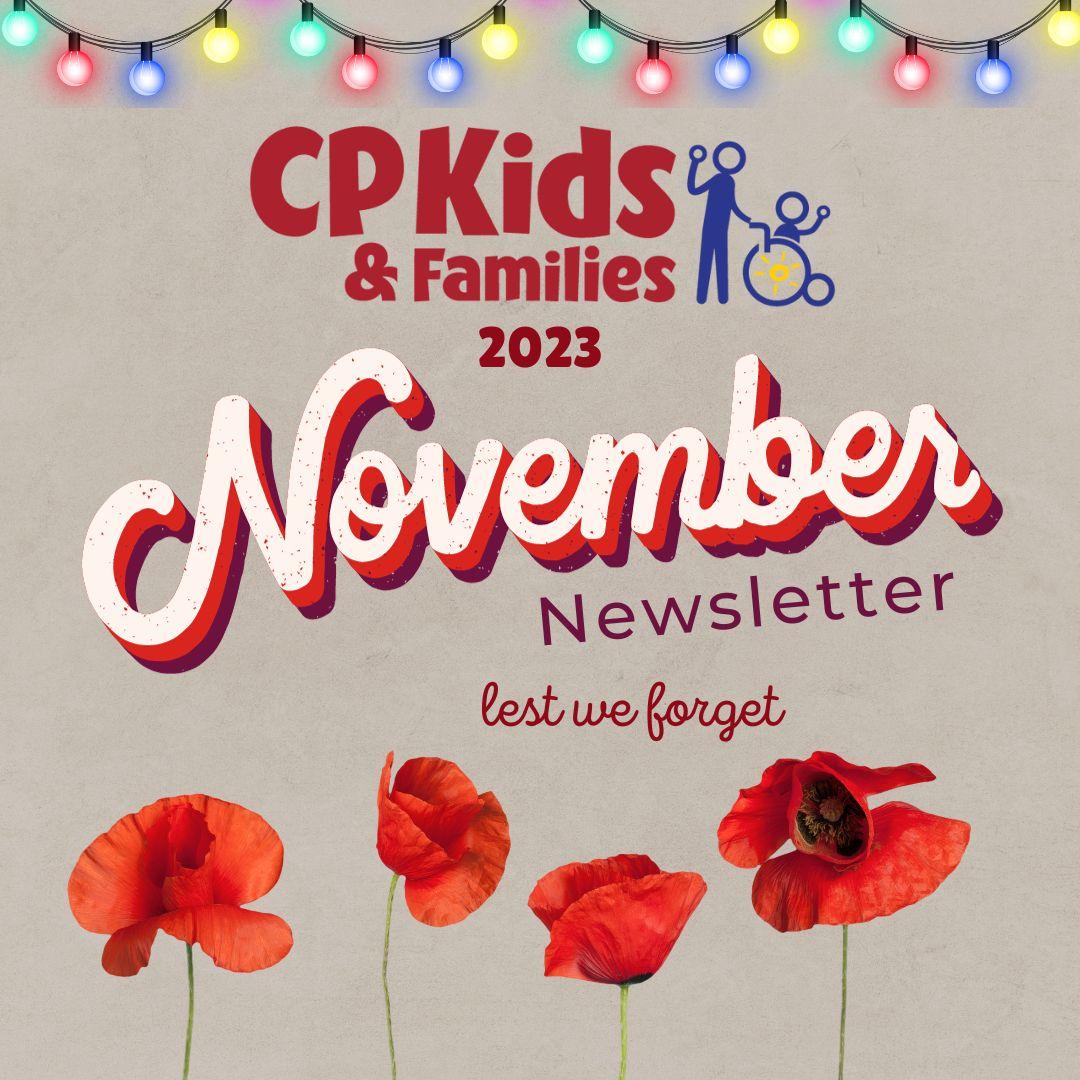 Your November Newsletter from CP Kids & Families