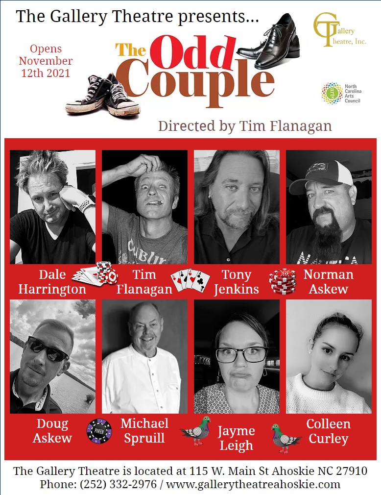 The Odd Couple Opens Friday Nov 12, 2021