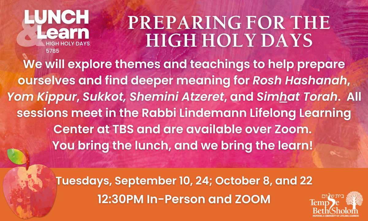 Preparing for the High Holy Days with TBS