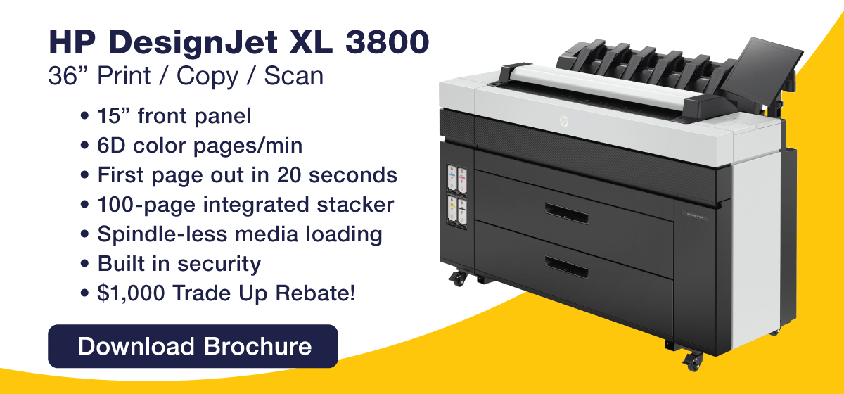 HP DesignJet XL 3800 36-inch Print/Copy/Scan