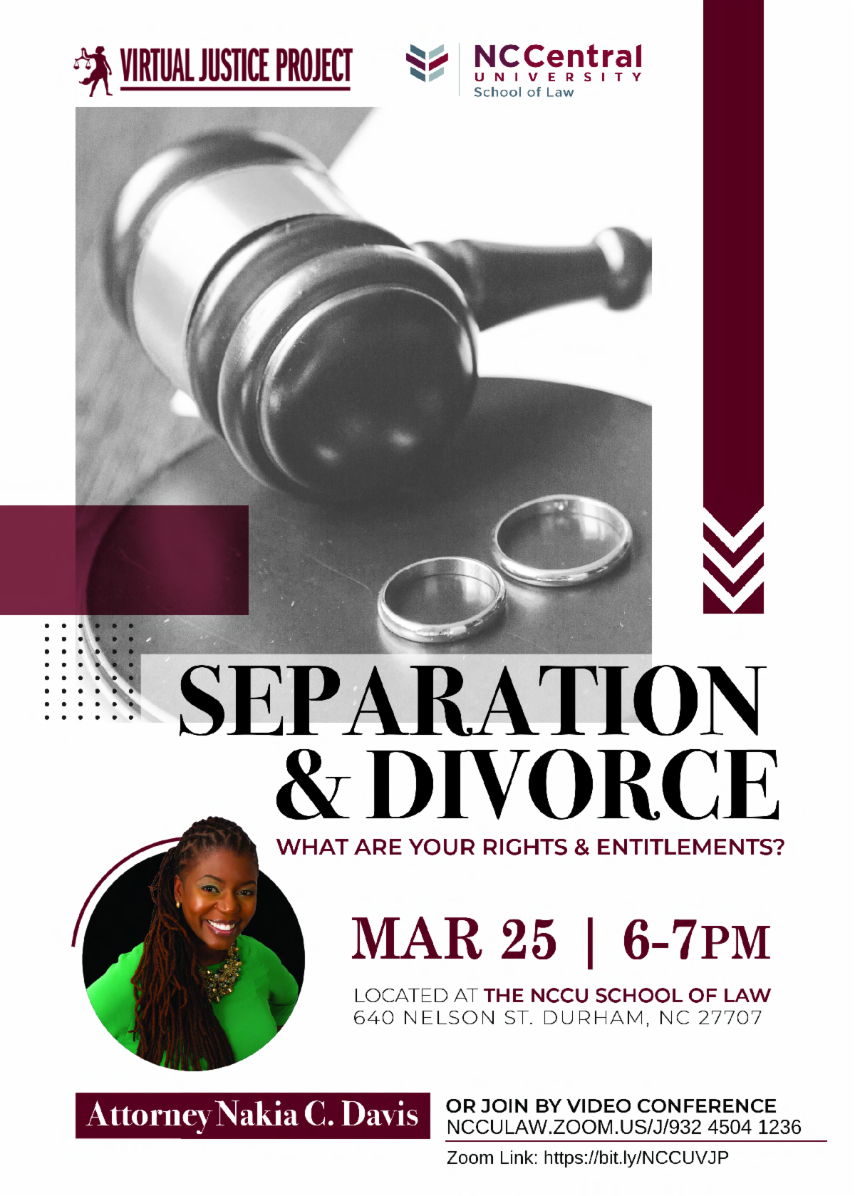 NEW EVENT: "Separation & Divorce: What Are Your Rights and Entitlements?"