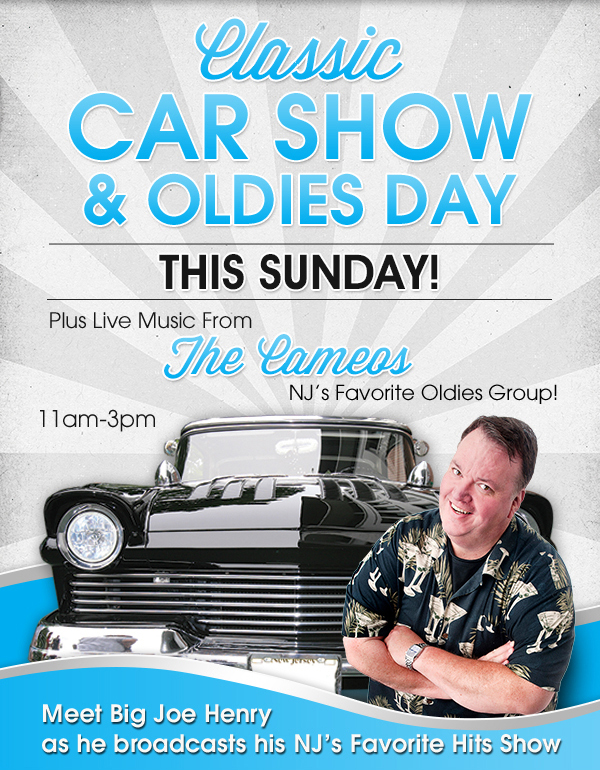Car Show & Oldies Day This Sunday!