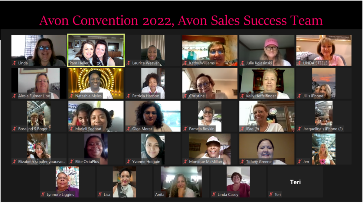 Avon - Team Photos, Recipes and Secret Reveal in August Team Newsletter