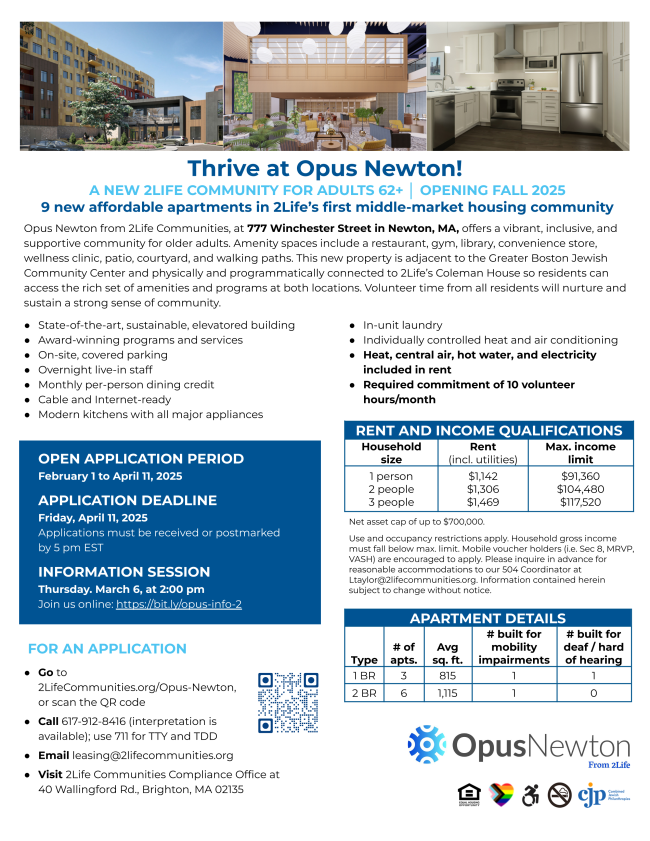 Affordable Senior Housing Opportunity