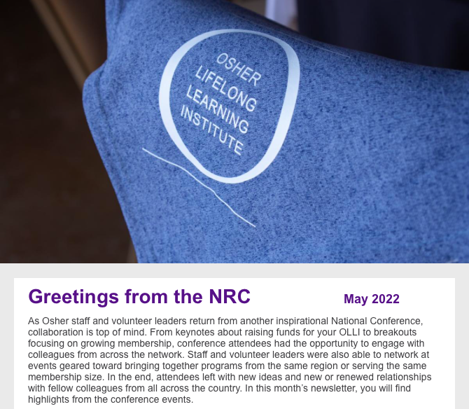 OLLI@UConn Weekly "What's Happening?"