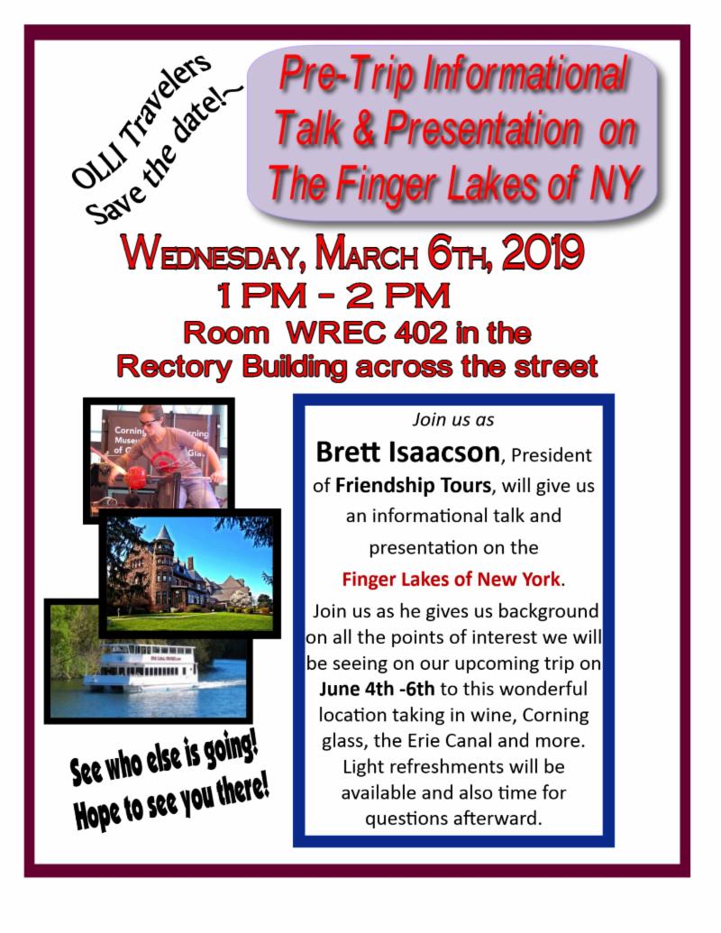 OLLI@UConn Weekly What's Happening