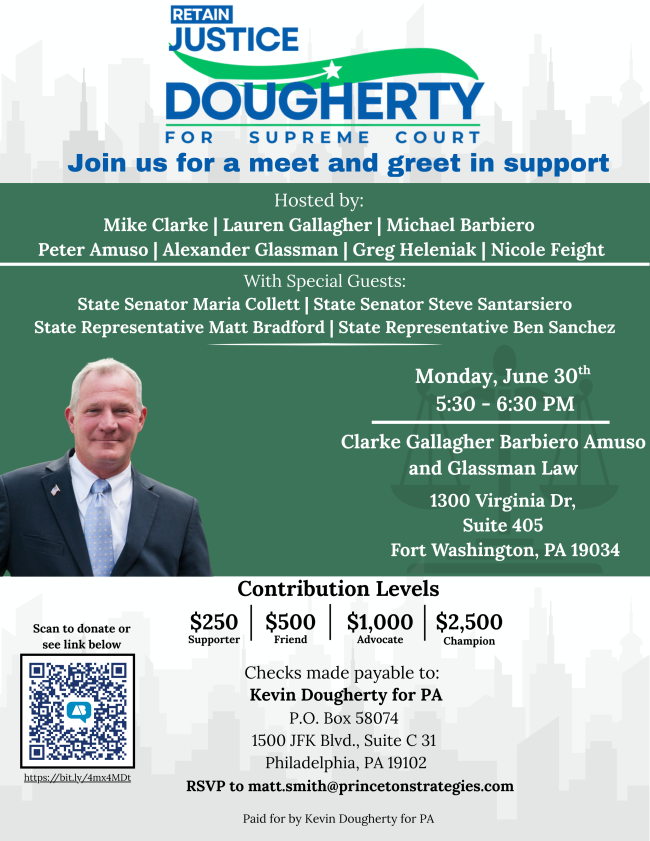 Meet and Greet in Support of Justice Kevin Dougherty