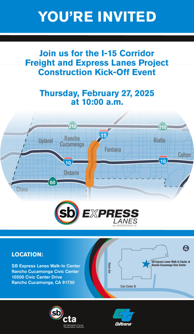 I-15 Corridor Freight and Express Lanes Project Construction Alert ...