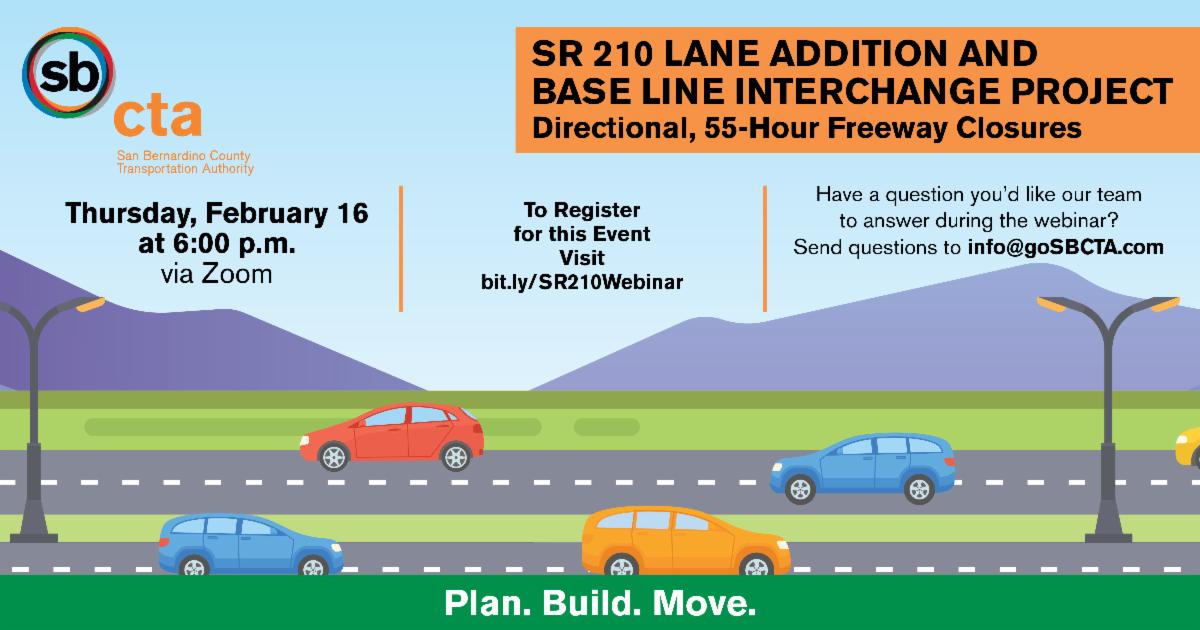 SR 210 Lane Addition and Base Line Interchange Construction Alert ...