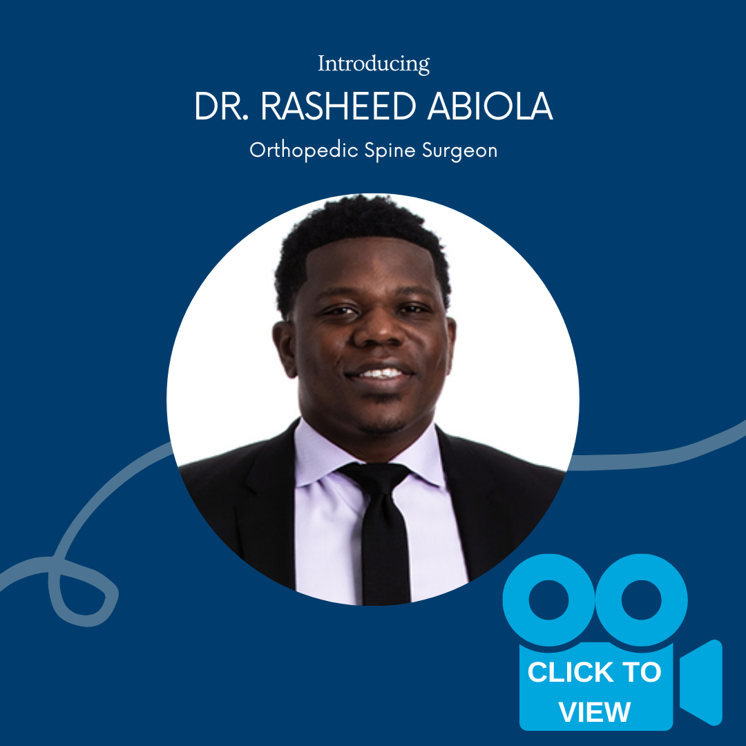 Dr. Rasheed Abiola Has Your Back!