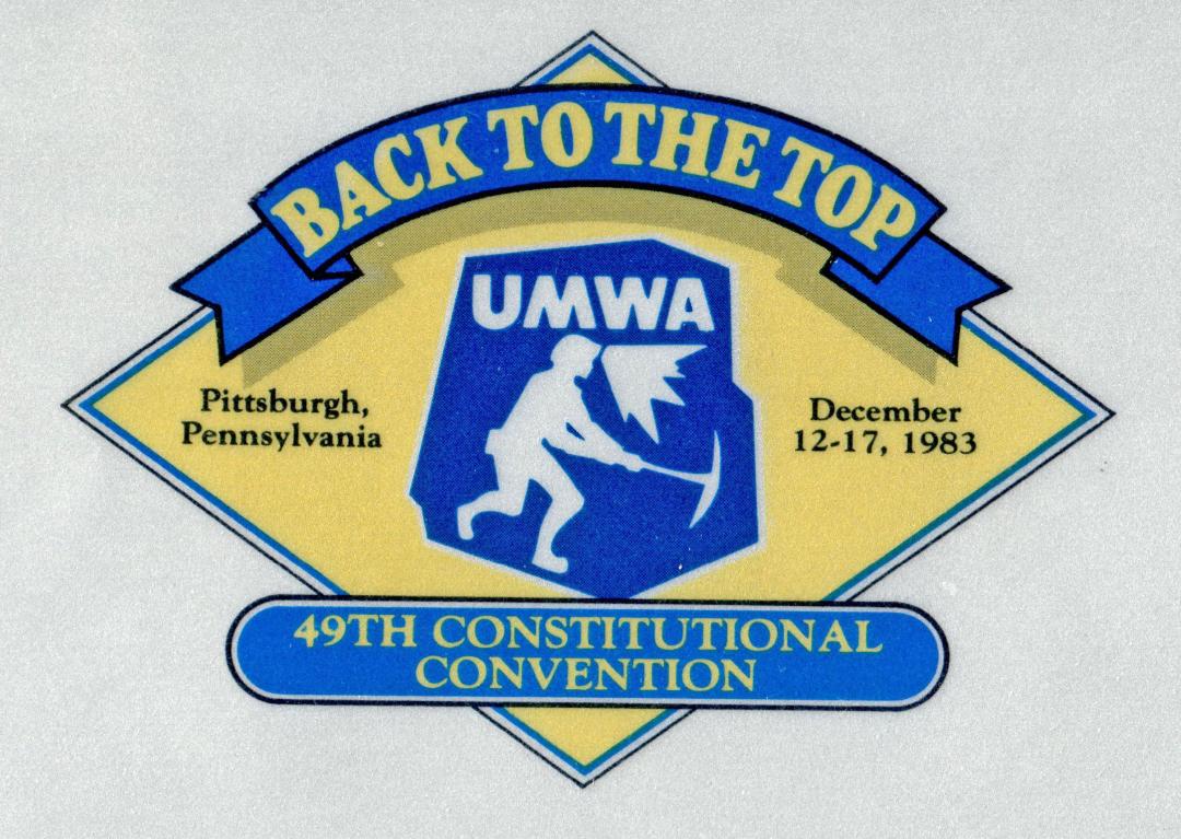 Stickers from the United Mine Workers of America