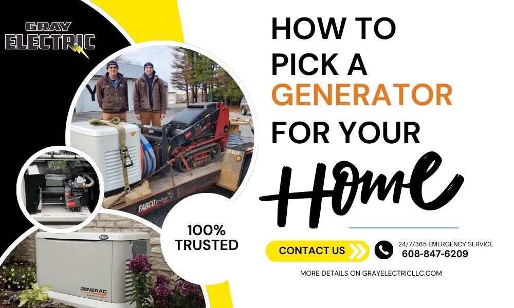 How to Pick a Generator for Your Home