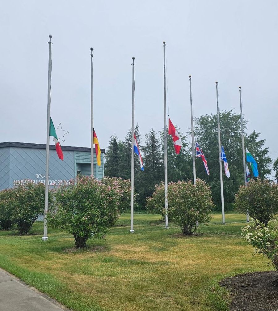 Town Flags Half-Mast Today